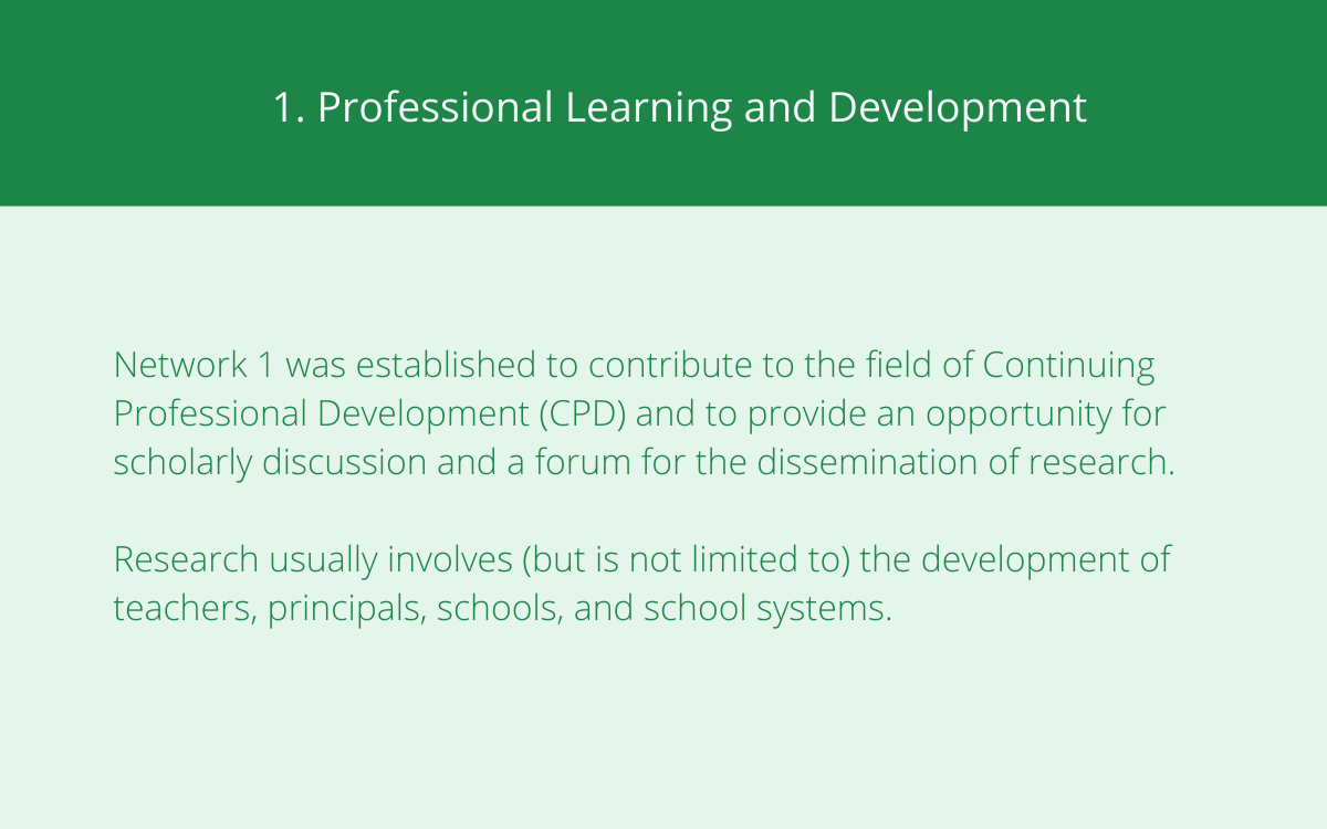 Network 1- Professional Learning and Development - EERA Blog
